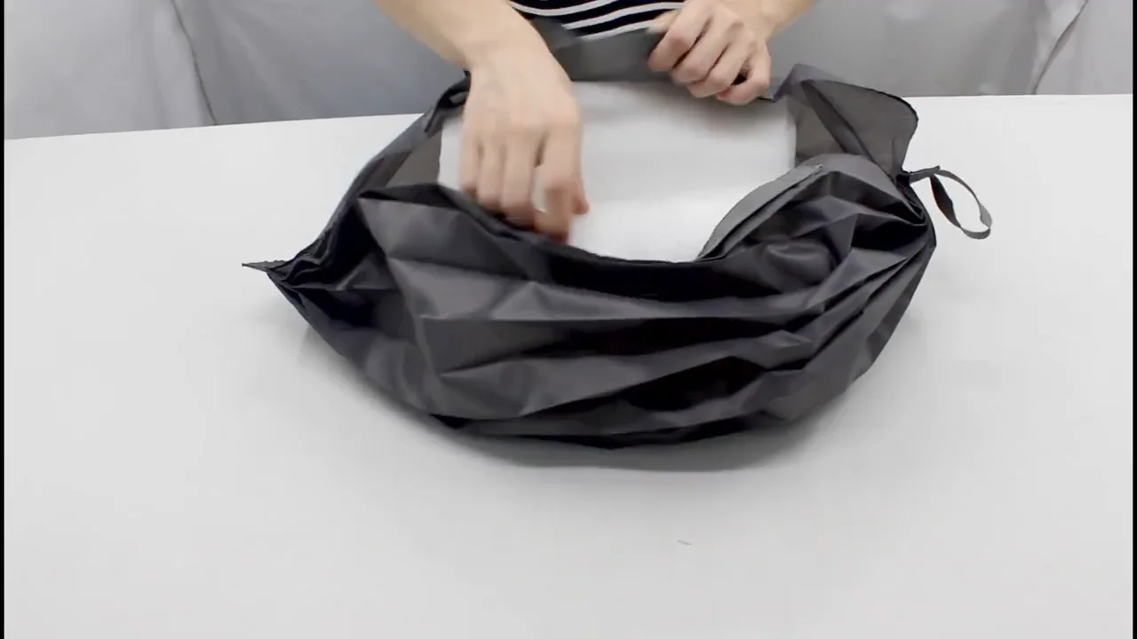 Japanese Folding Shopping Bag Folding Pleated Indentation Polyester Eco ...