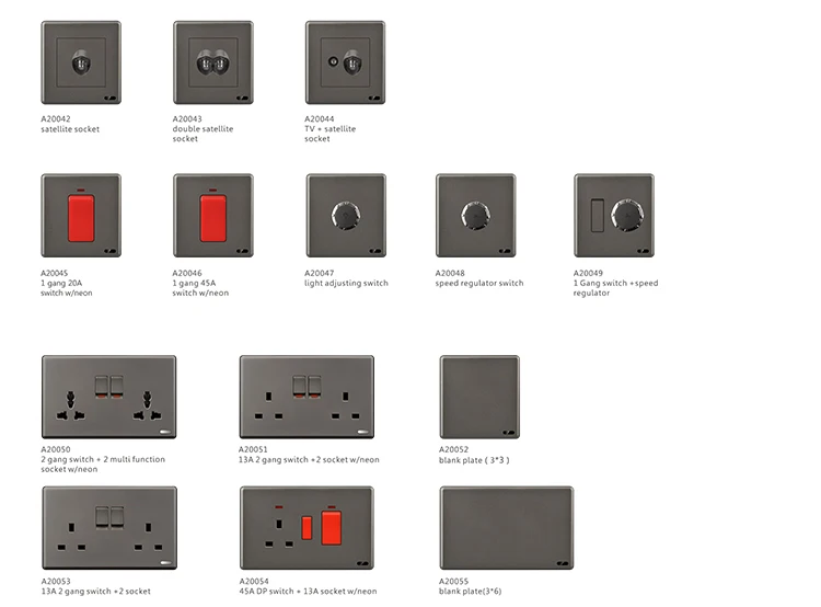 W4 Wholesale Products Round Corner Wall Switch Sockets and Switches ...