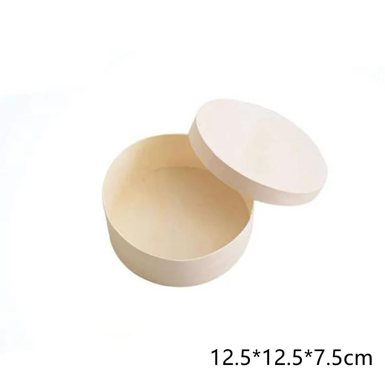 Biodegradable Wooden Round Takeaway Packaging Food Containers
