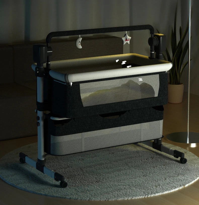 Newborn Electric Automatic Baby Cradle Bedside Sleepers Baby Bassinets ...