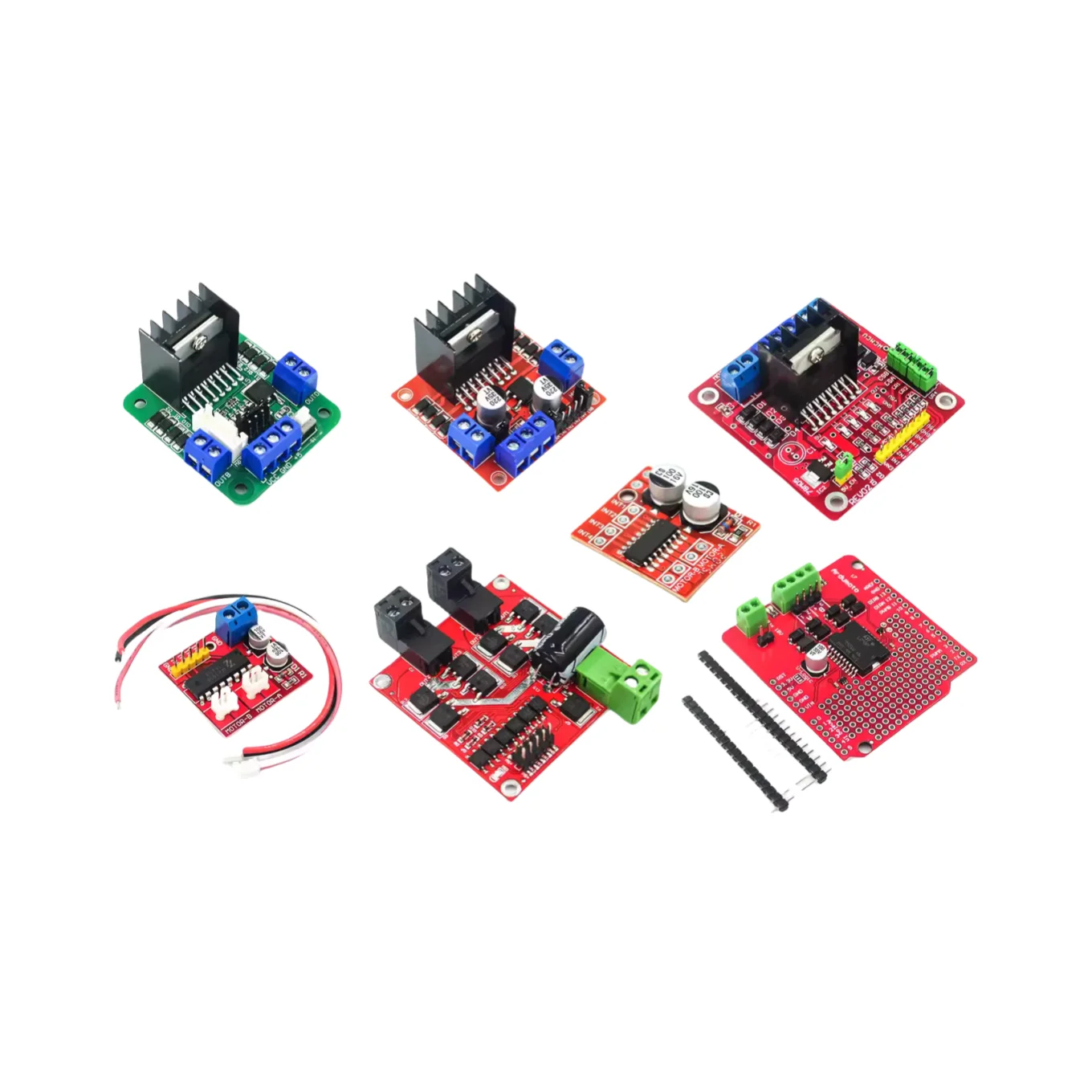 L298N motor drive board module DC stepper motor Intelligent Vehicle ...