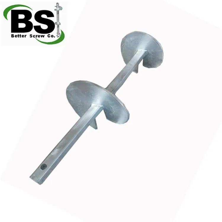Lamp Post Foundation Ground Work Screw Pile Pie Post Galvanized Metal ...