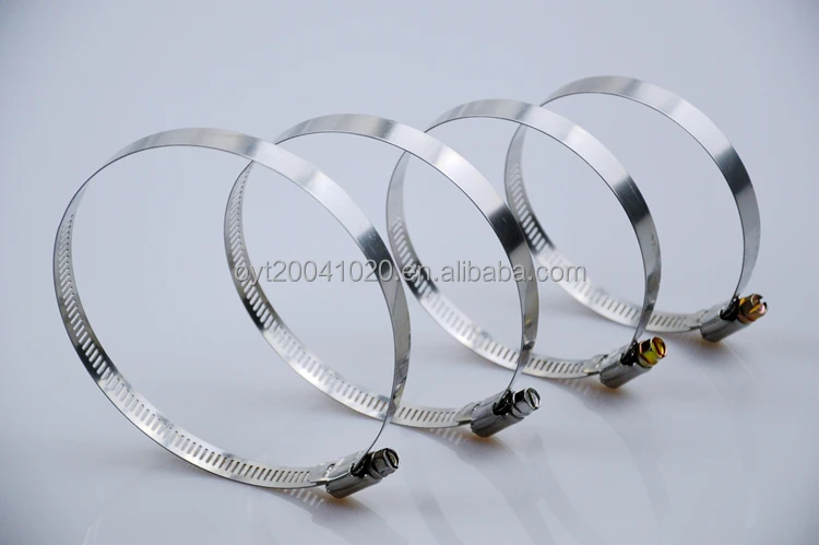 Sus304 Stainless Steel Worm Gear Hose Clamps - Buy 1-13/16" - 2-3/4 ...