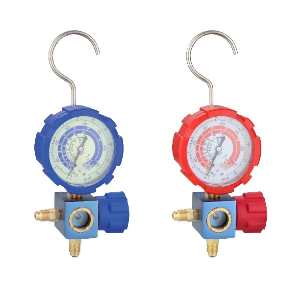 Hvac Manometer Refrigerant R410a/r32 Single Manifold Pressure Gauge For ...
