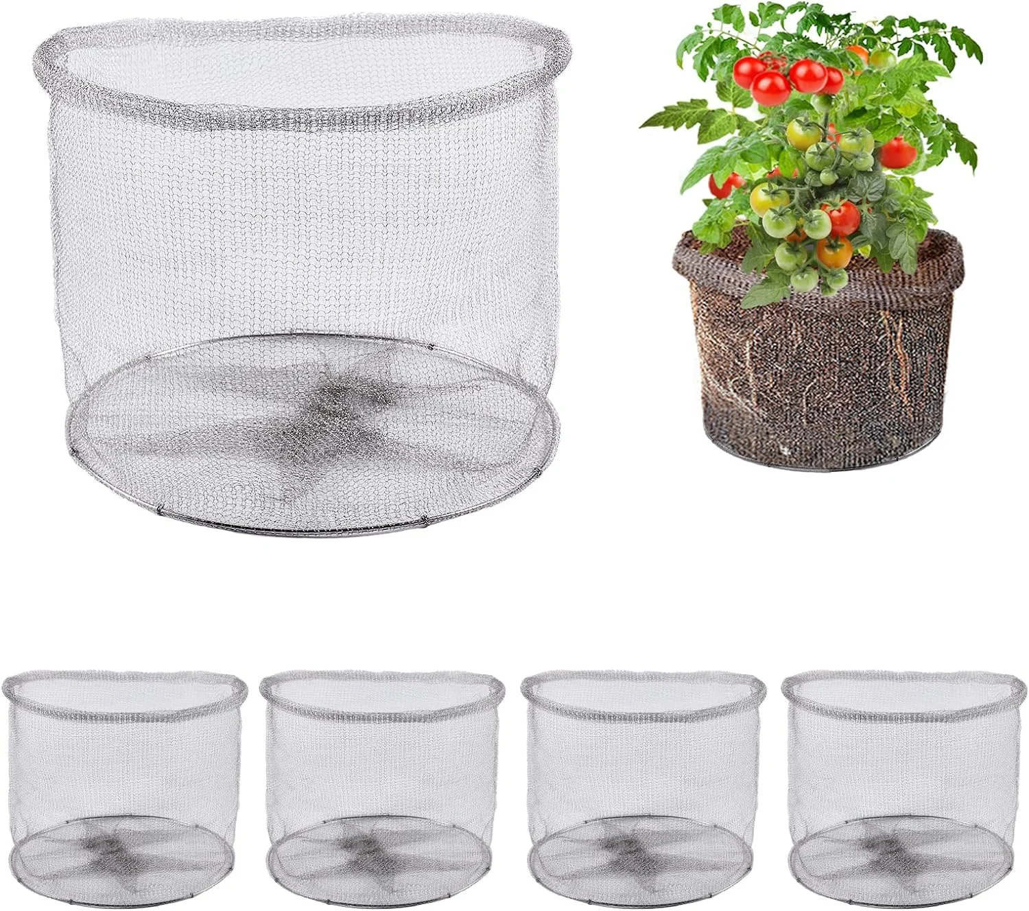 Plant Root Guard Baskets, Anti Gopher Mesh Baskets for Underground ...