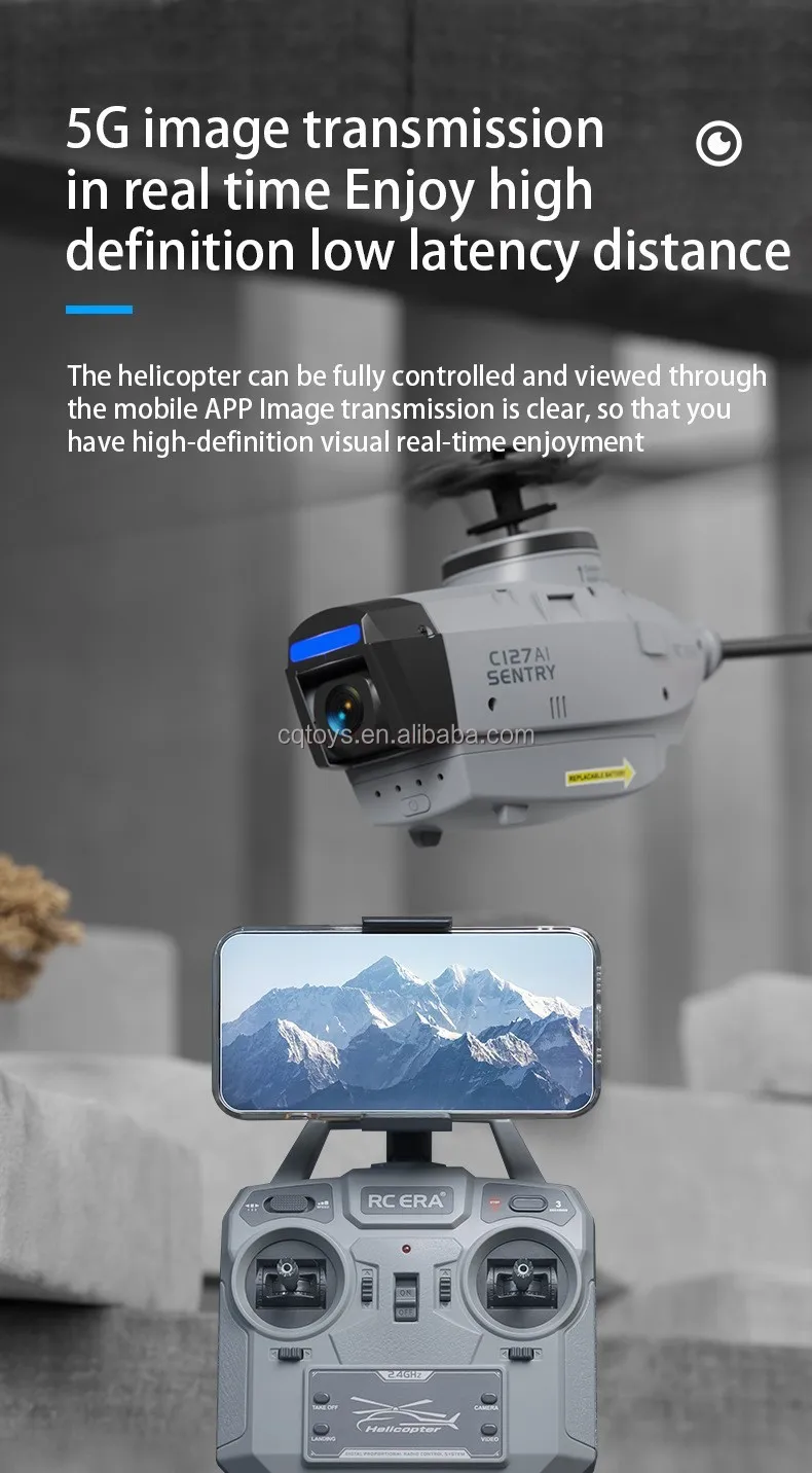 RC ERA C127AI Drone - 6-Axis Gyro Brushless Motor Spy Helicopter