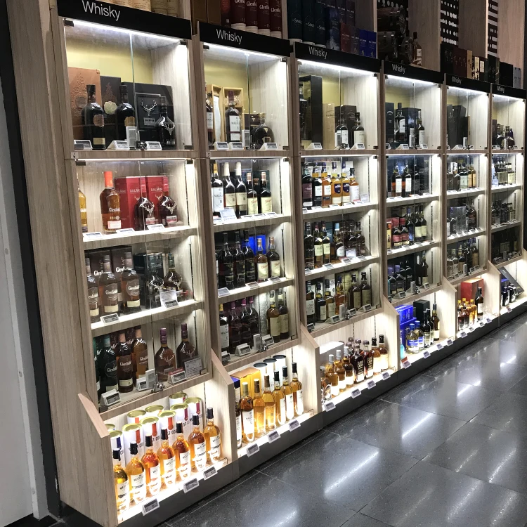 Oem Wall Mounted Liquor And Red Wine Display Stand Rack Wood Wine Shelf ...