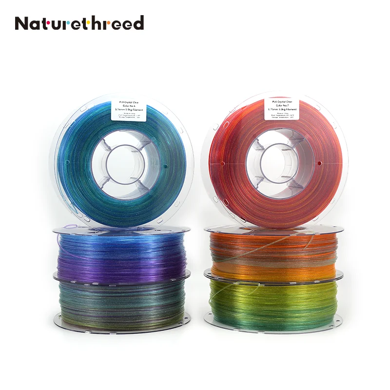 Nature3D 1.75mm PLA Filament 1kg/spool Sparkle Clear Gradient ...