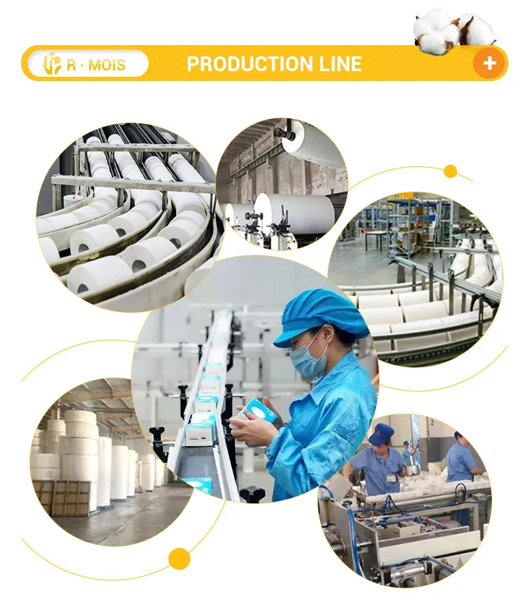 Rmois Soft Toilet Paper Tissue Raw Material Bathroom Tissue Toilet Use ...