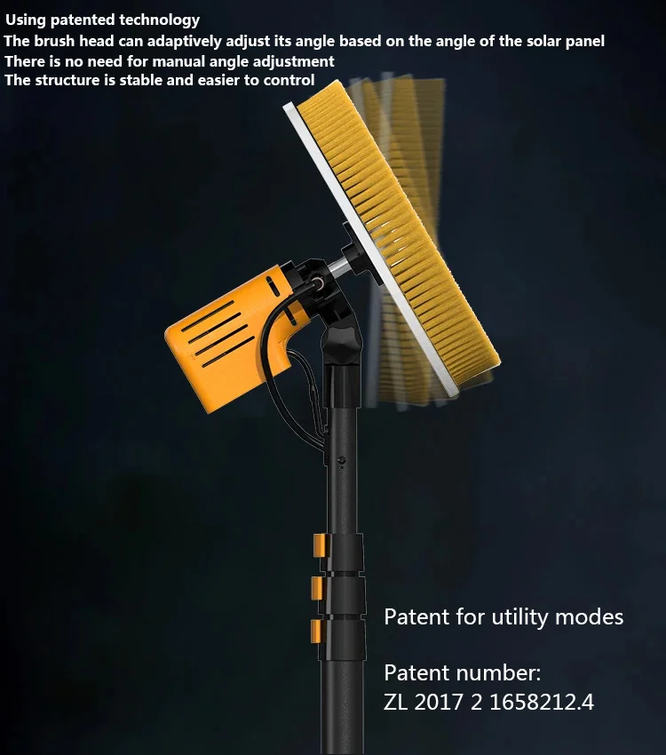 Rooftop Solar Panel Cleaning Robot Solar Panel Cleaning Brush Rotating ...