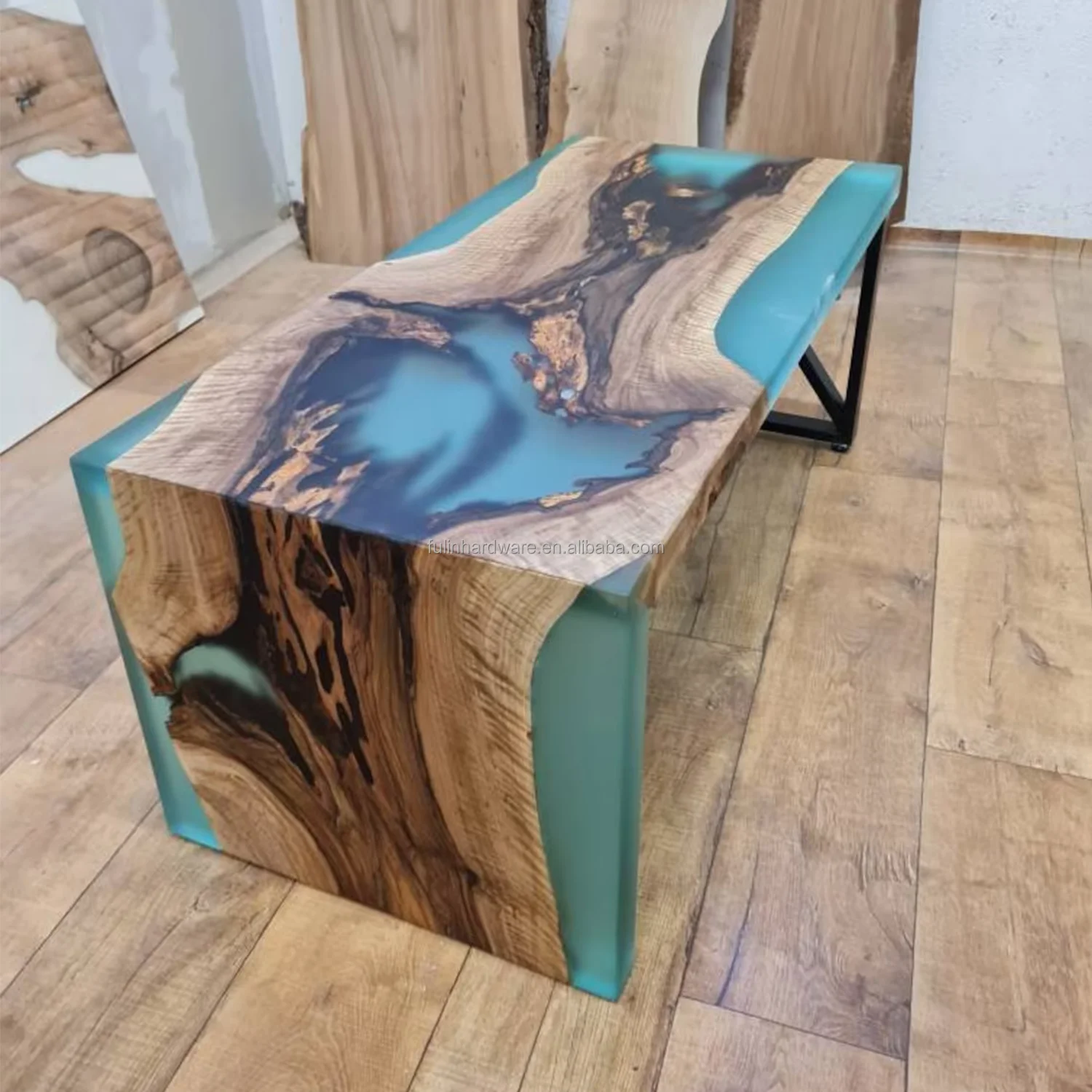 Epoxy Resin Table - Solid Wood Dining Table with Style