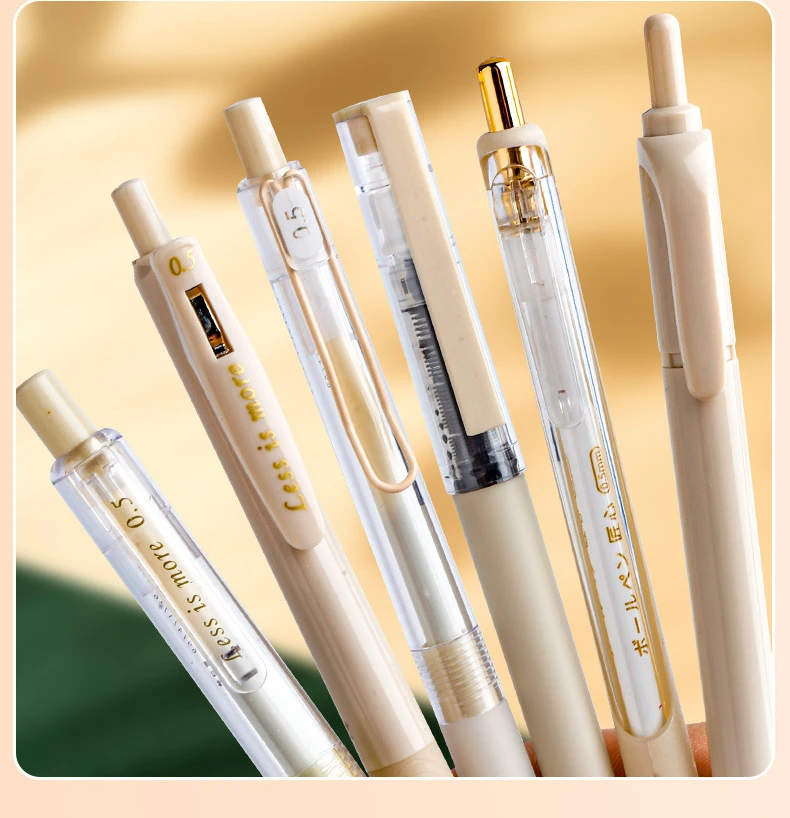 Simple And Fresh Neutral Pen Creative With Different Shapes Student ...