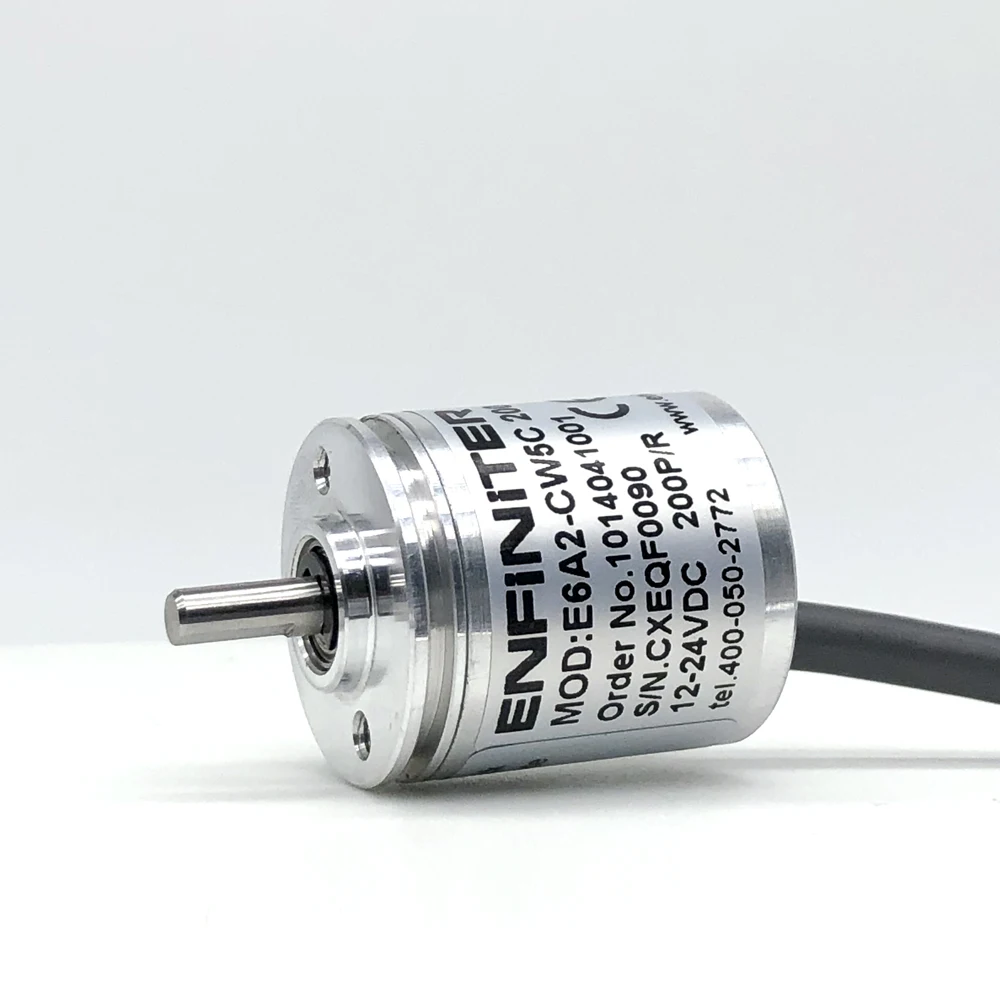 Solid Shaft Rotary Encoder ENFINITER E6A2-CW5C 300 Encoder Incremental Encoder With Phase AB ...