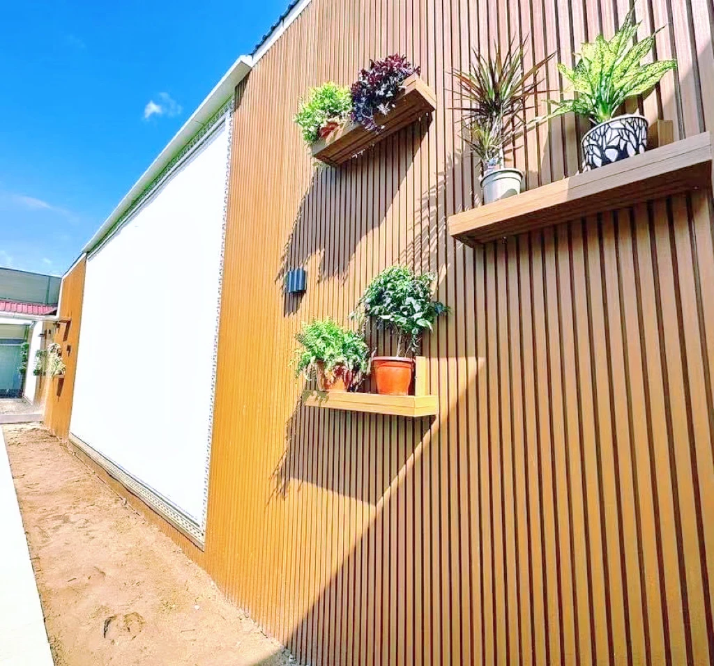 Great Wall Outdoor WPC Cladding Garden Wall Panel Fireproof Plastic ...