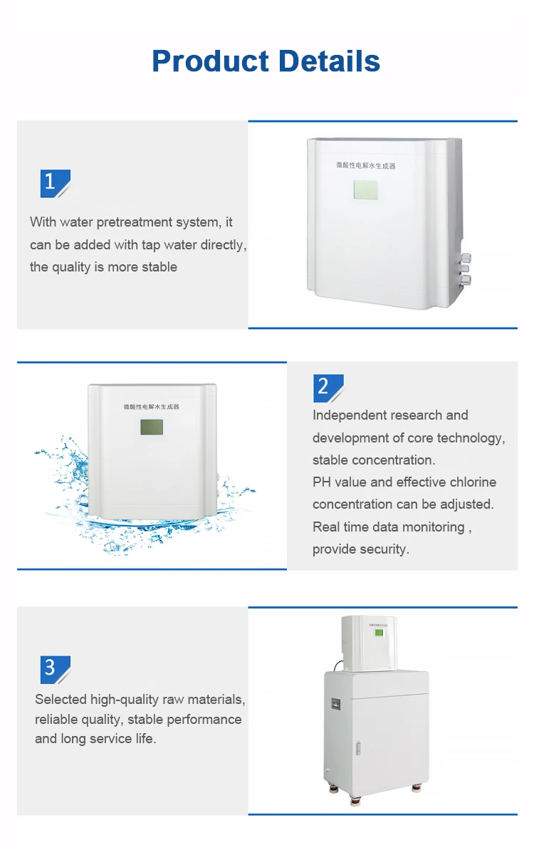 Portable Plc Component Hypochlorous Acid Generator Home Use Restaurant ...