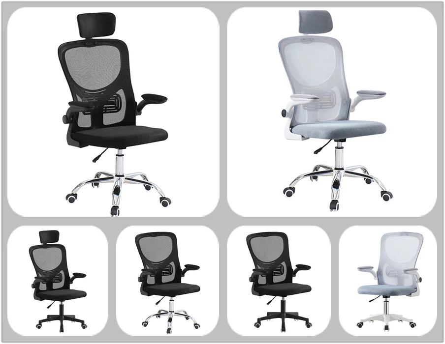 Modern High-back Mesh Office Chair Ergonomic Swivel With Adjustable ...