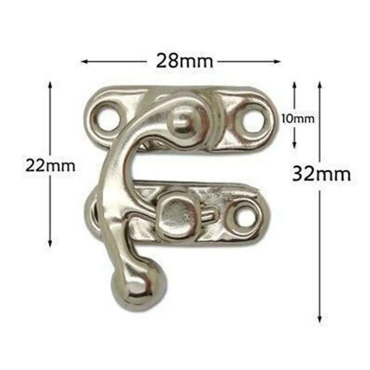 Large Swing Hook Clasp Buckle Hasp With Pivoting Latch Jewellery Box ...