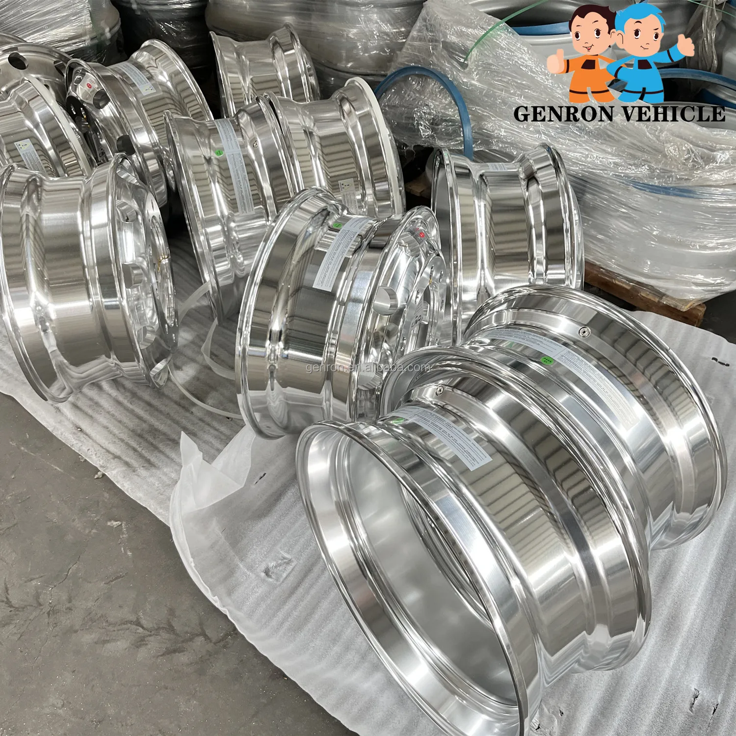 Heavy Duty 8.25-22.5 Aluminum Alloy Wheel Tubeless Rim