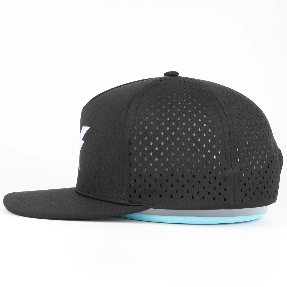 Custom 5 Panel Embroidery Logo Snapback Cap - Waterproof
