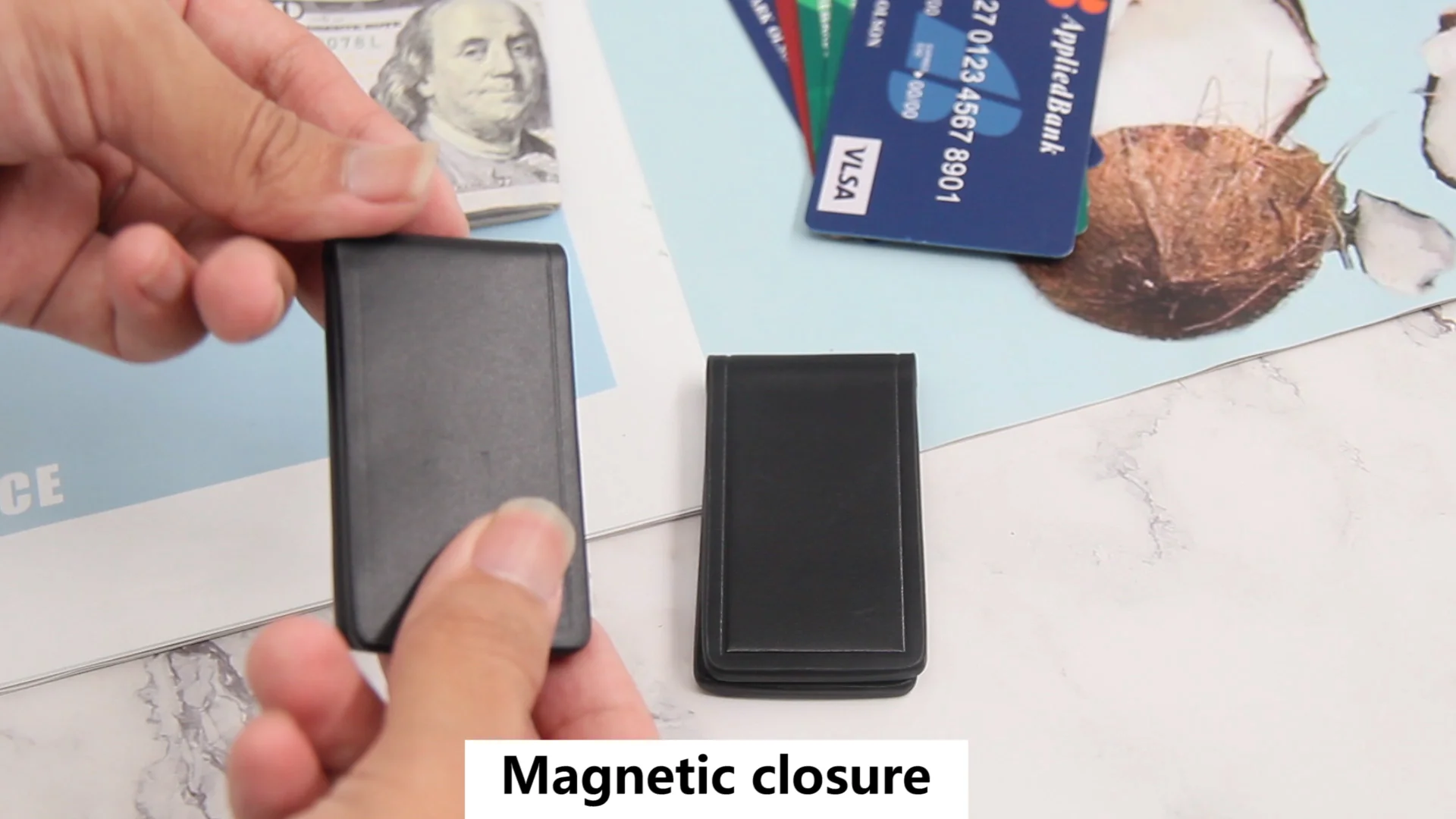 Superb Slim Genuine Leather Money Clips Extra Strong Magnets Money Clip ...