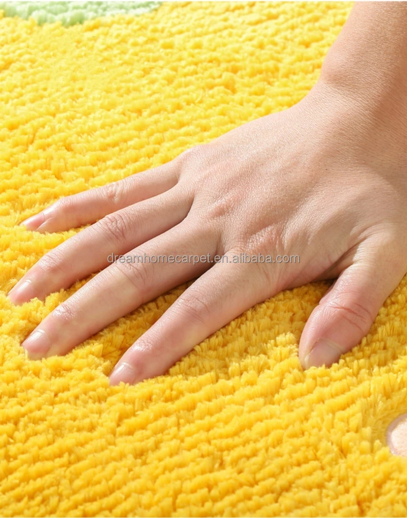Cute Fruit Tufting Carpet Door Mat Soft Thick Fluffy Tuftted Bathroom ...