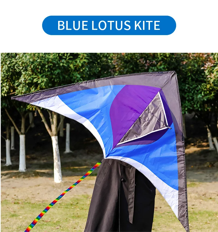 Blue Lotus Kite New Design Model Polyester Kite Fiberglass Frame ...