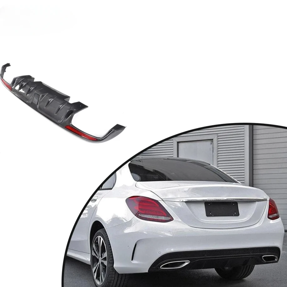 Carbon Fiber Rear Bumper Diffuser For Mercedes Benz W205 C63 Sport ...
