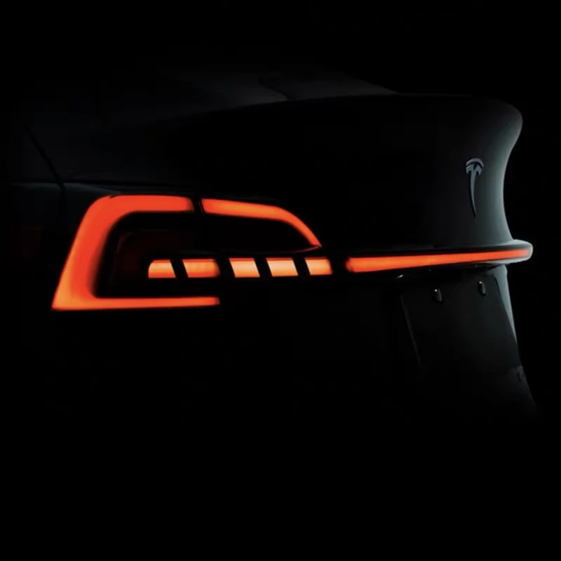Car Full Tail Light Rear Running Brake LED for Tesla Model 3 2016-2021 ...