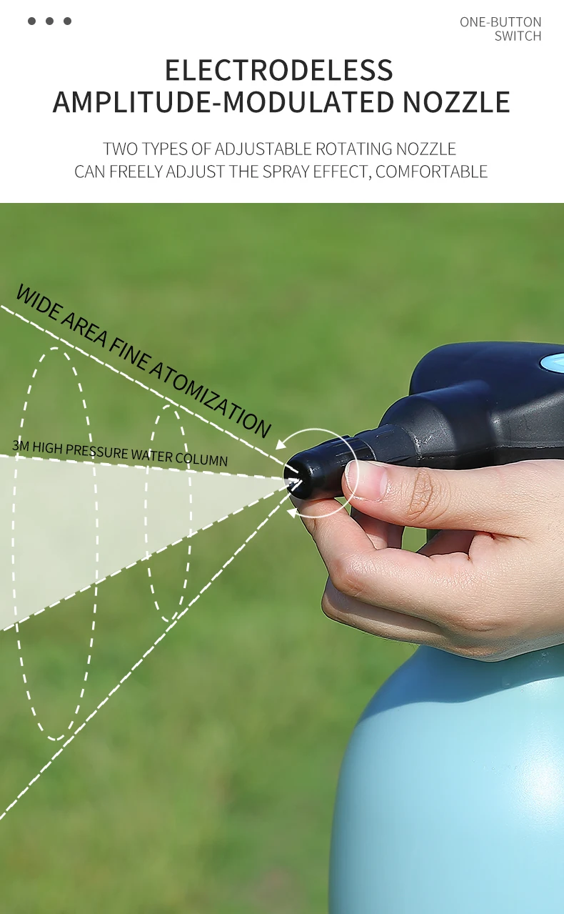 1.5l Battery Operated Rechargeable Handheld Garden Sprayer For Watering ...