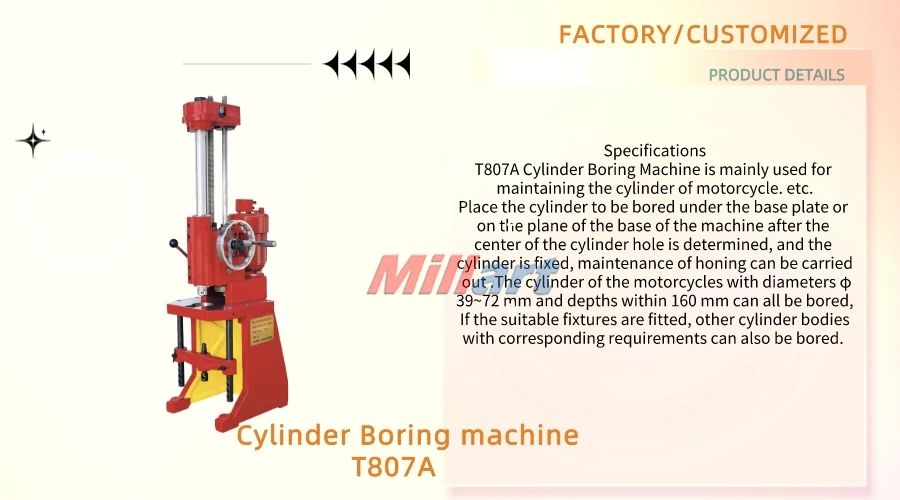 Vertical Cylinder Boring Machine T807A - Precision & Efficiency