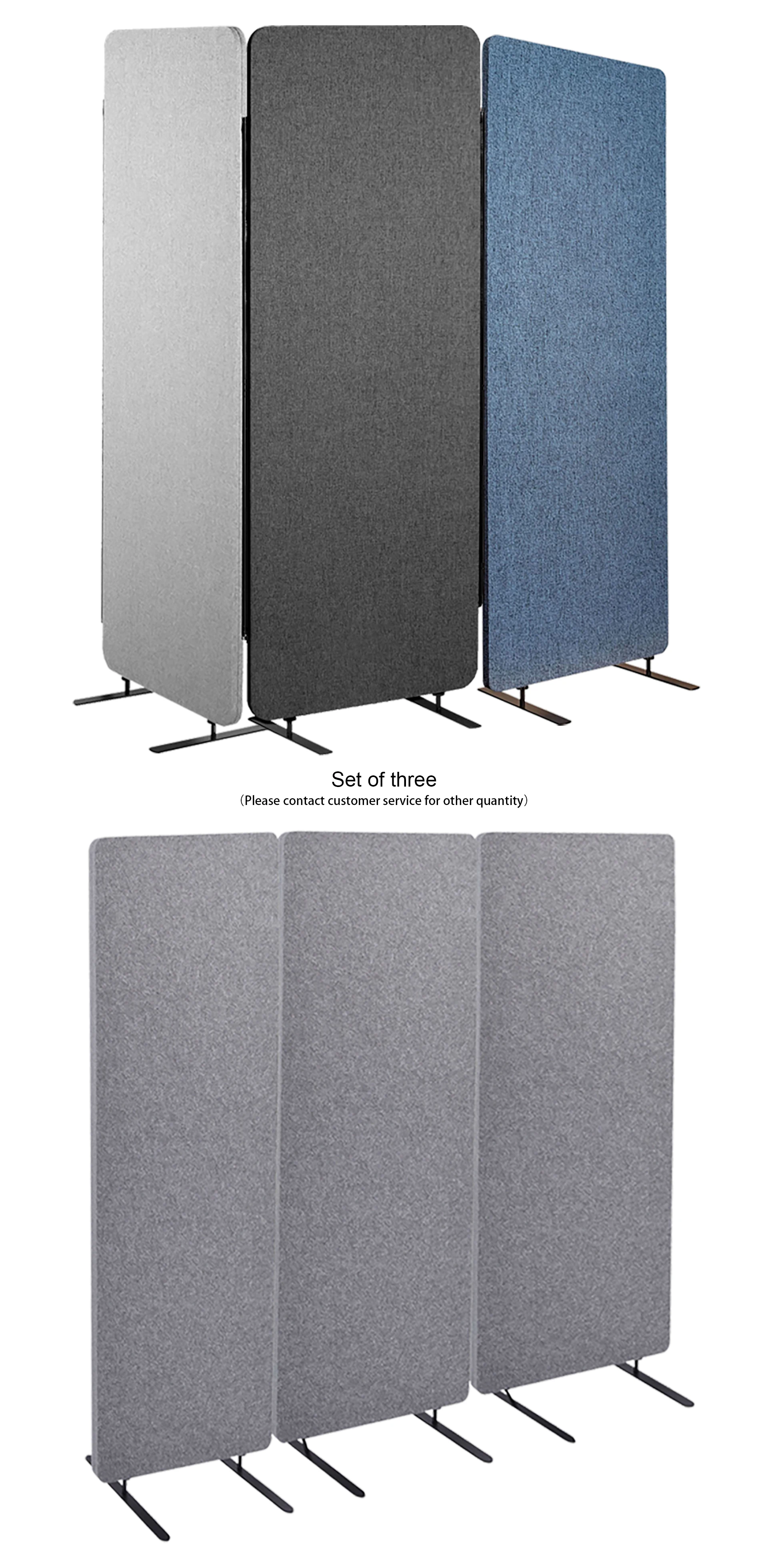 Acoustic Free Standing 3 Panel Partition for Office Sound Proofing