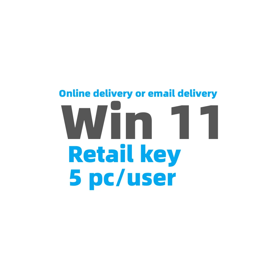Win11 Pro Retail Key 5 Pc Online 100% Global Online Activation Win11 ...