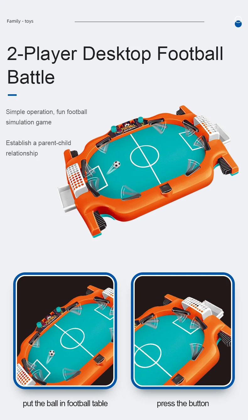 Hand Mini Tabletop Soccer Board Game Toys Football Table Family Game ...