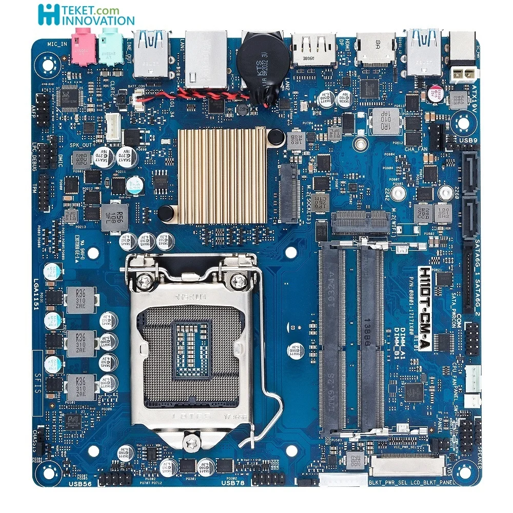IOT Thin Mini-ITX motherboard for Asus H110T-CM-A 6th LGA1151 Intel ...