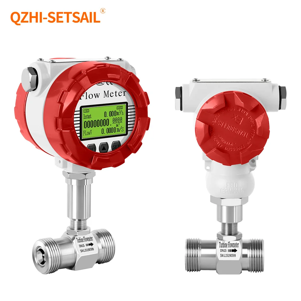 Lwgy Liquid Turbine Flow Meter Circulating Water Hydraulic Oil Lubricating Oil Lcd Display ...