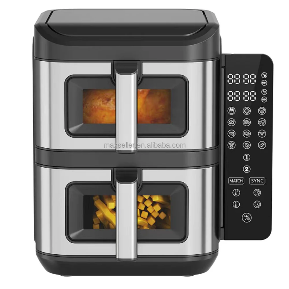 2400w Double Stack Air Fryer 11l Electric Without Oil Smart Double Air ...