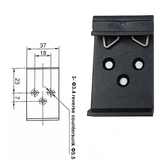 Universal 35mm Din Rail Enclosure Mounting Kit - TLM