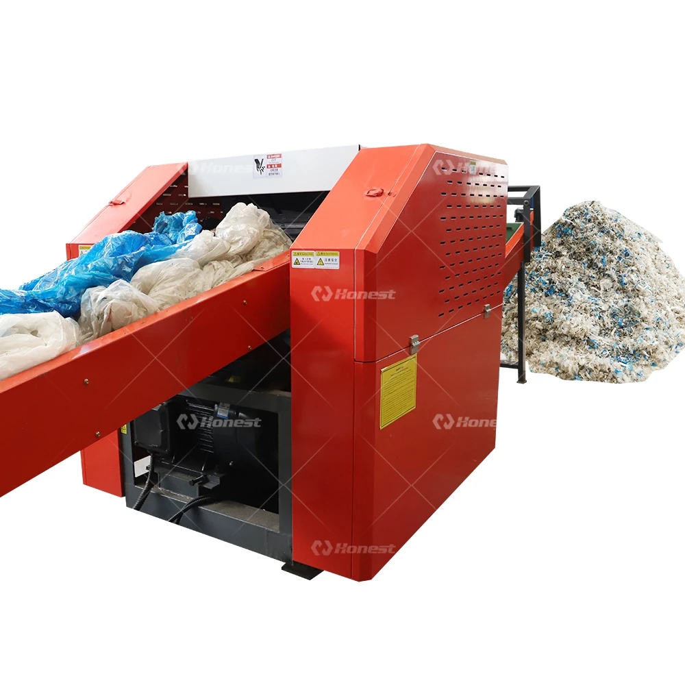Industrial Recycled Plastic Film Waste Cloth Fiber Crusher Apparel ...