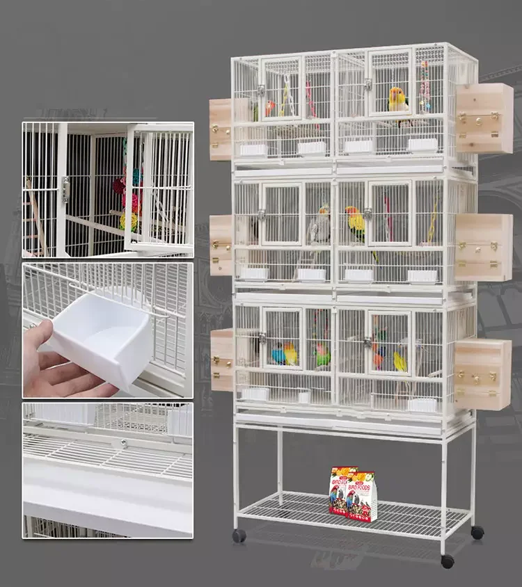 Three Tier Metal Cage - Sustainable Bird Breeding Solutions