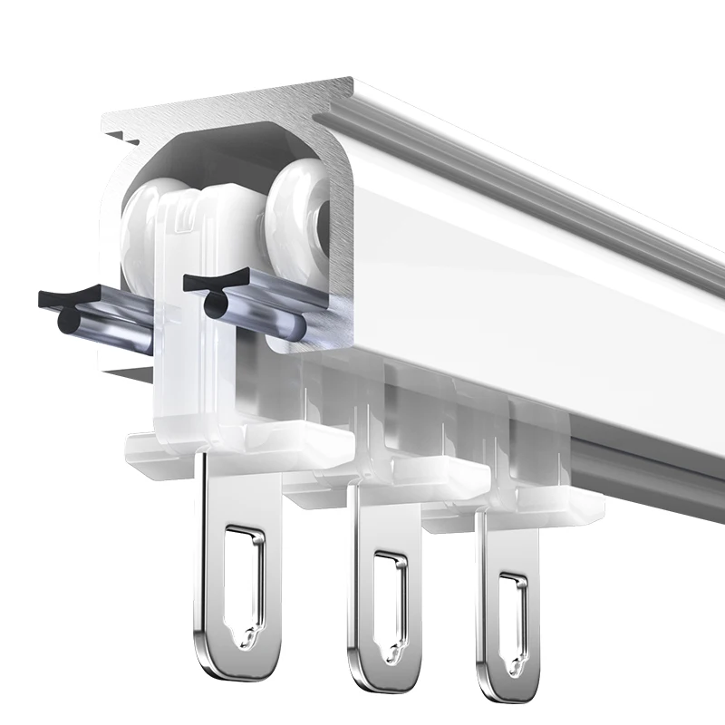High Quality Heavy Duty Aluminum Extrusion Curtain Track Set Silent ...