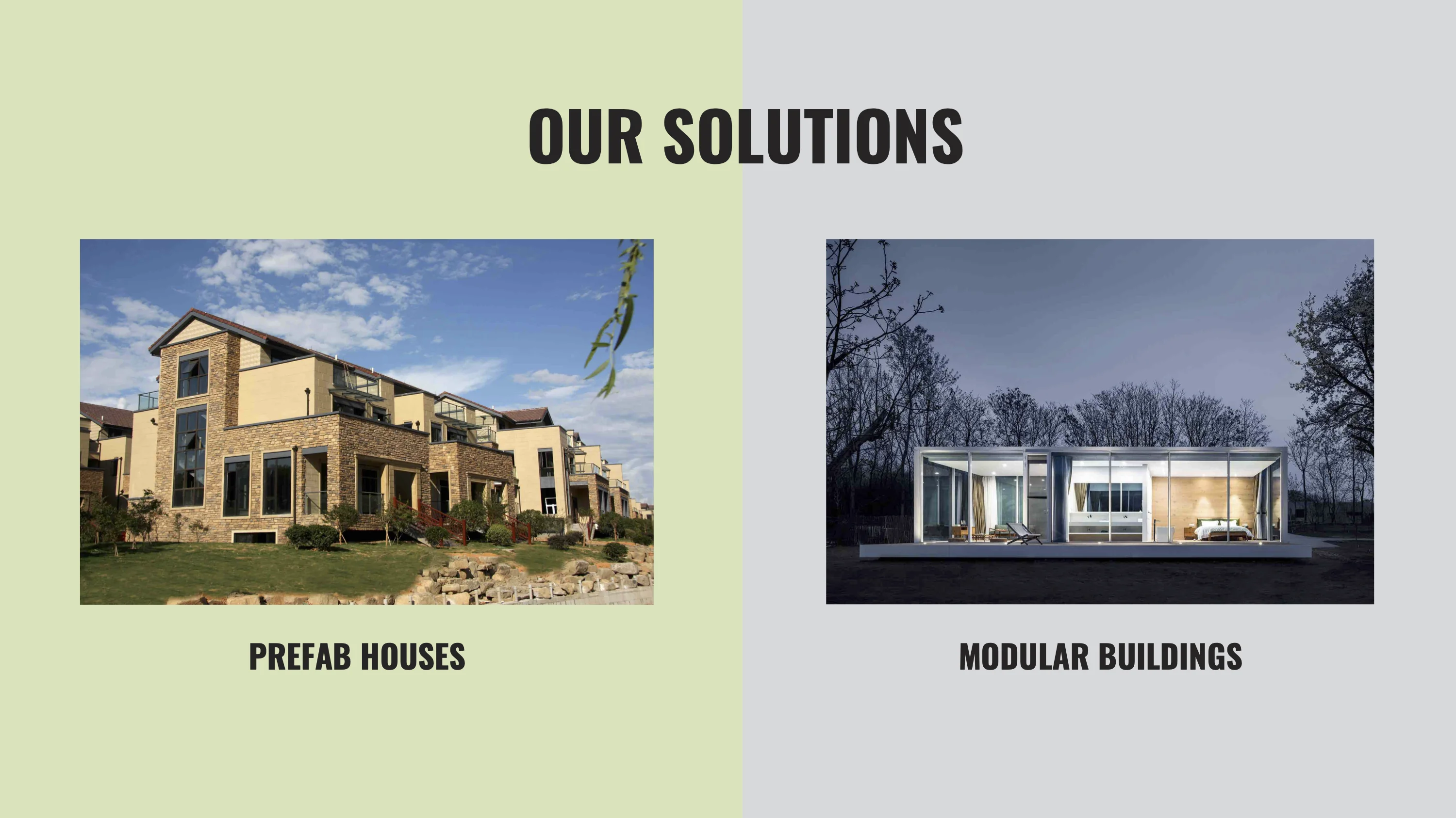 Modern Luxury Villa Light Steel Structure Frame Prefab Home For Holiday ...