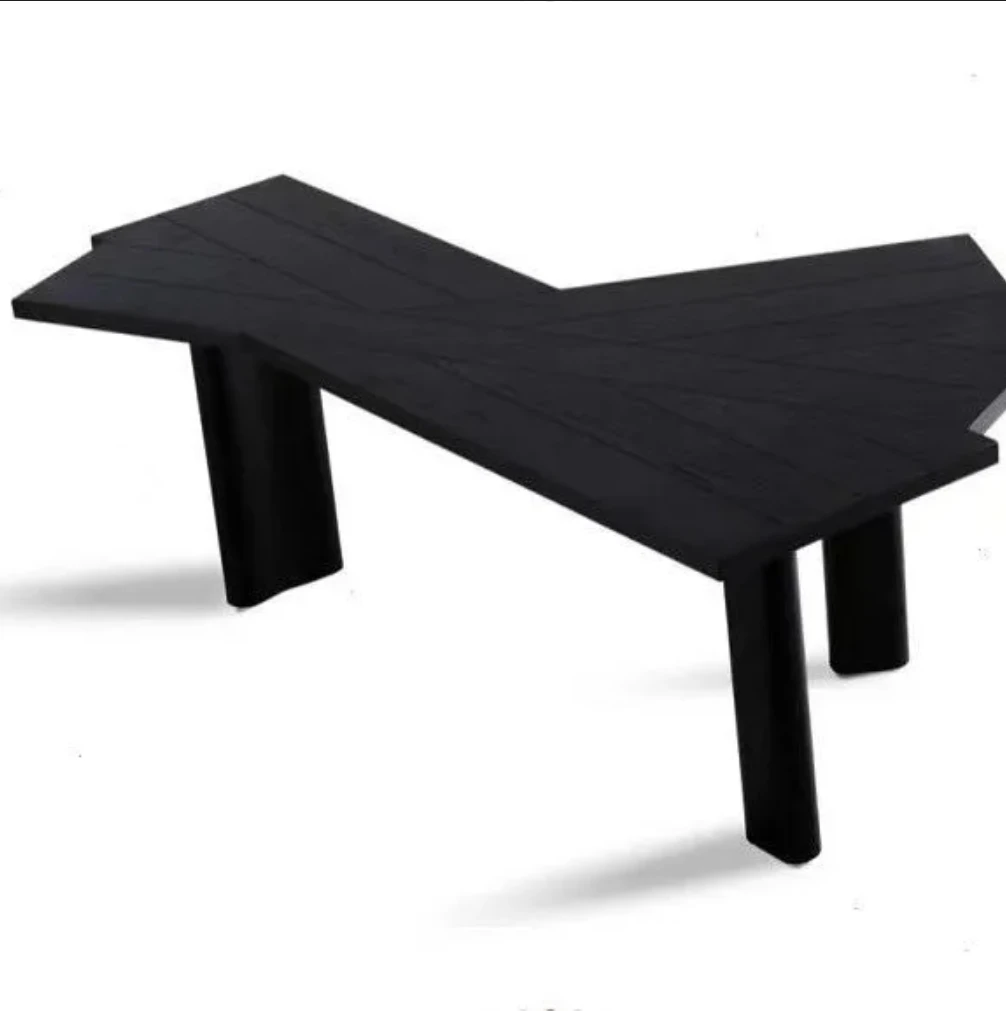 Modern Luxury Minimalist Designer Desk Simple Solid Wood Workbench ...