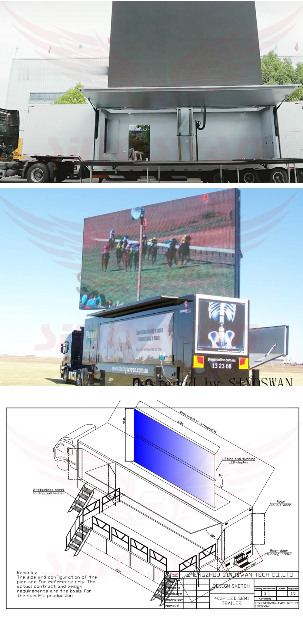 Mobile LED Advertising Trailer - Outdoor Marketing Success