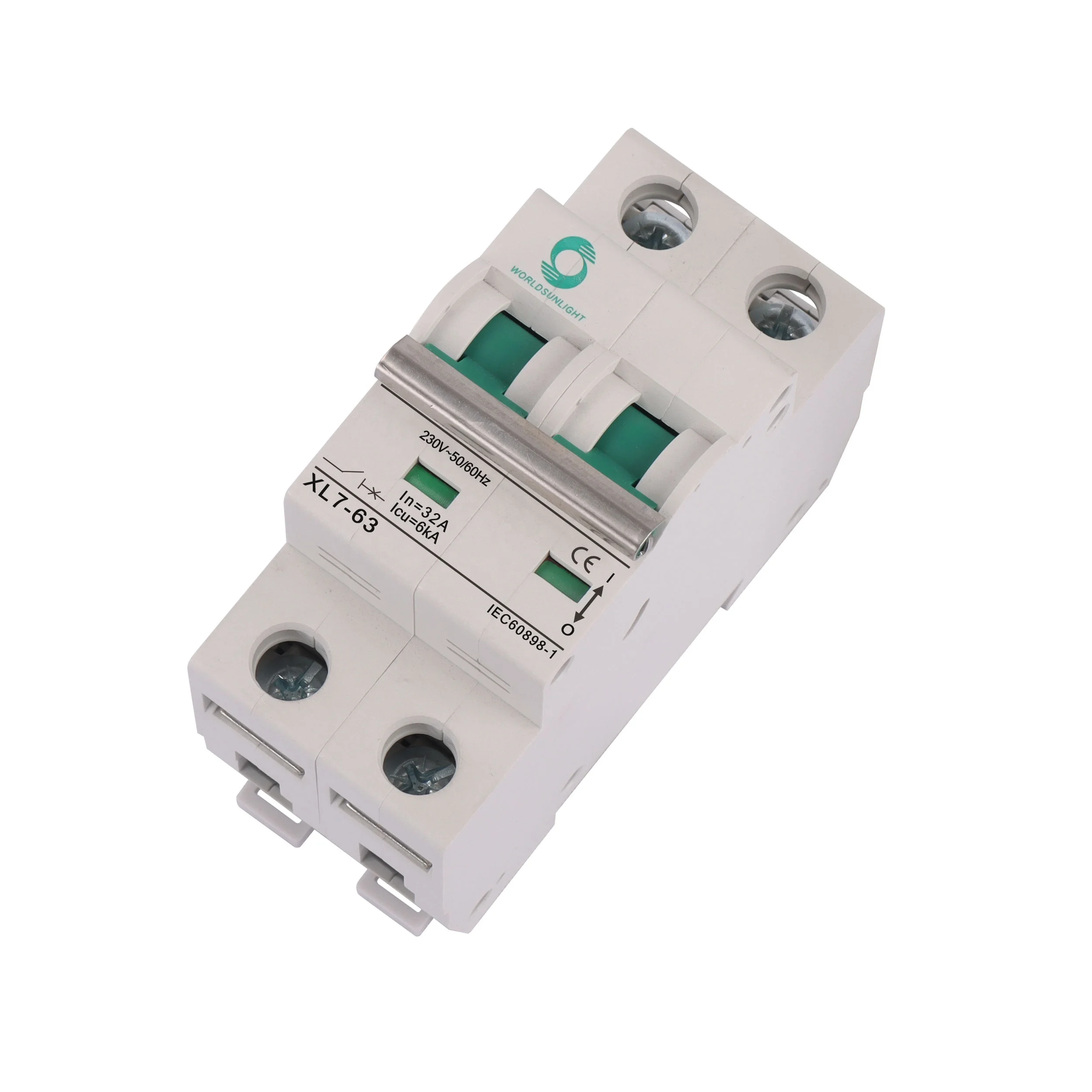 Ce Xl7-63c32 Ac C Type L7 Type 63a 230v 6ka 2 Pole Mcb Mini Miniature ...