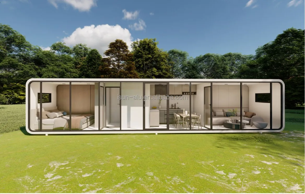 Modern Design Prefab Prefabricated Container Prefab Homes Space Capsule ...