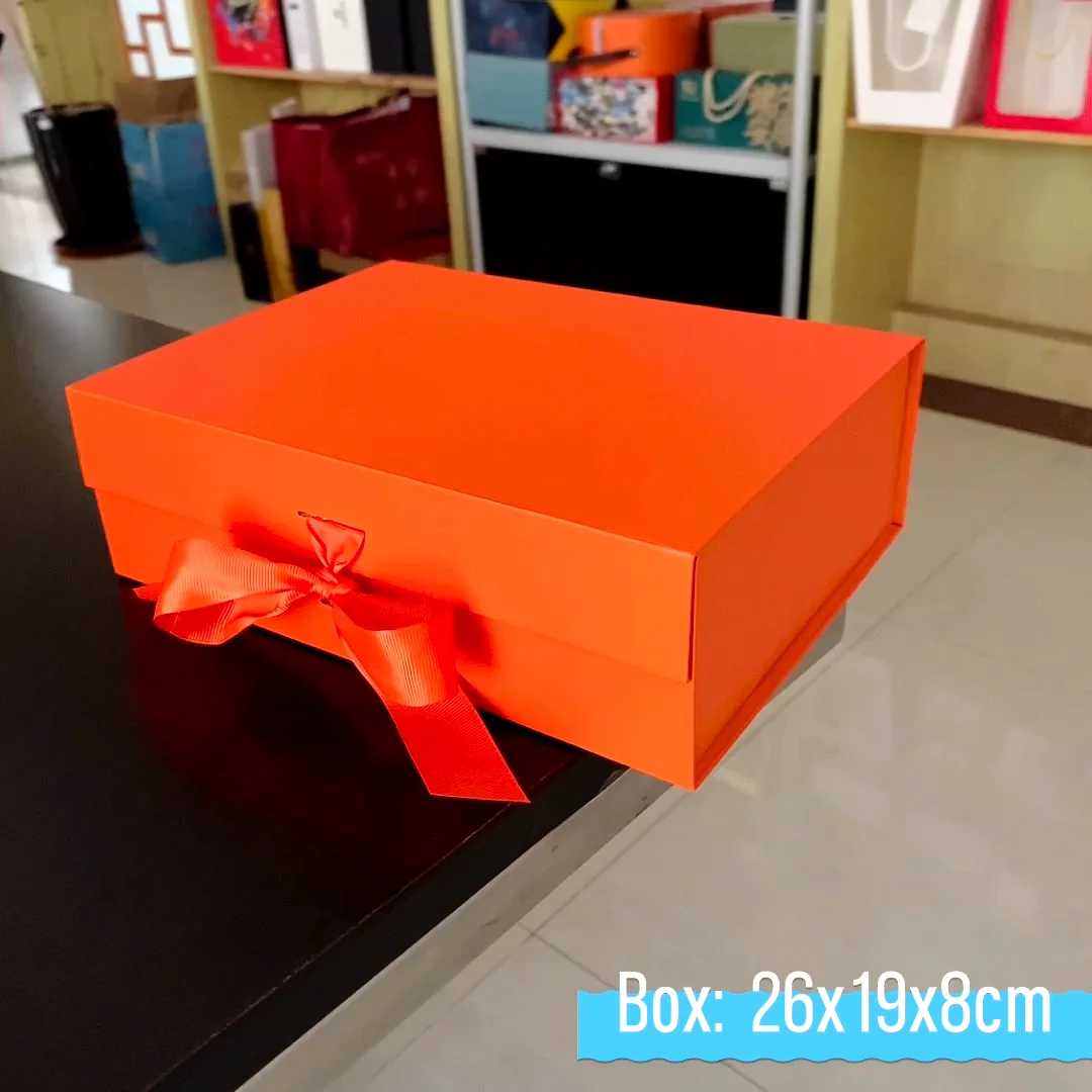 Jinbar Orange Gift Boxes Customizable Logo Your Exclusive Gift Box ...