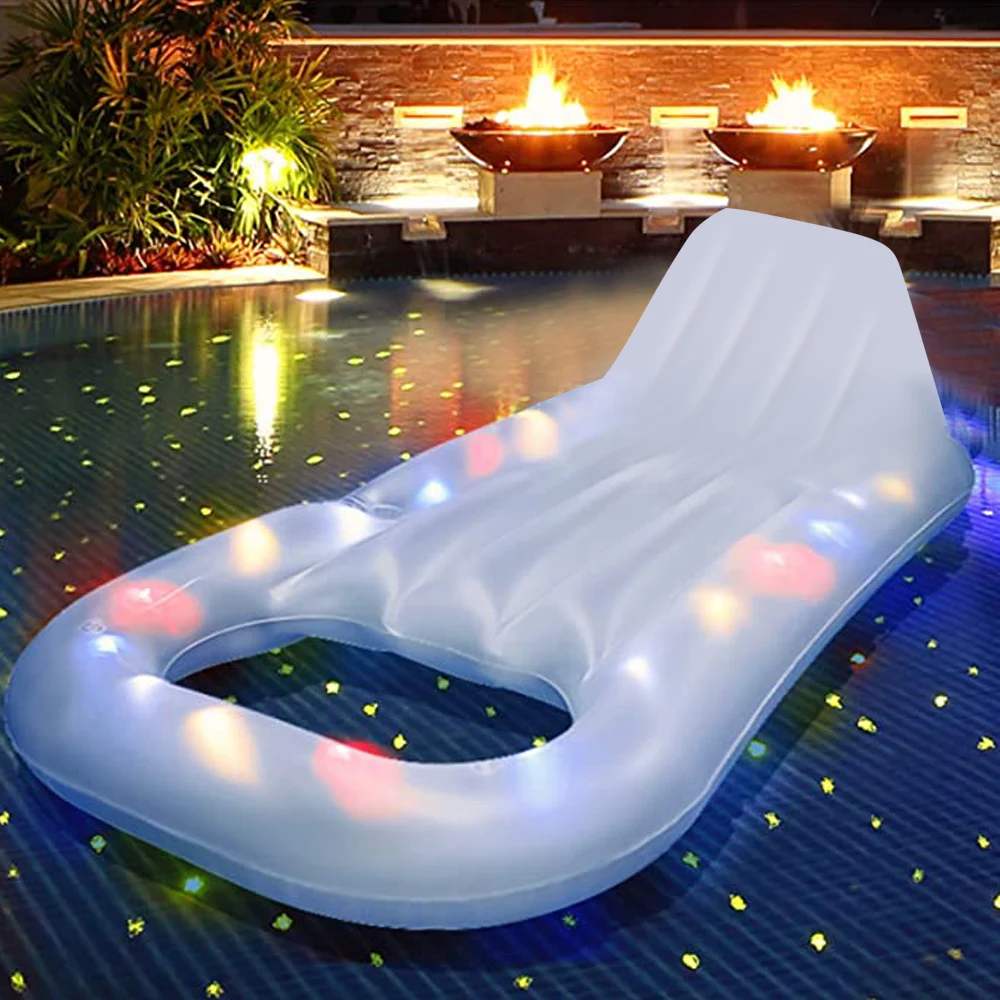 Pvc Inflatable Floating Lounger Pool Raft Outdoor Swimming Pool ...