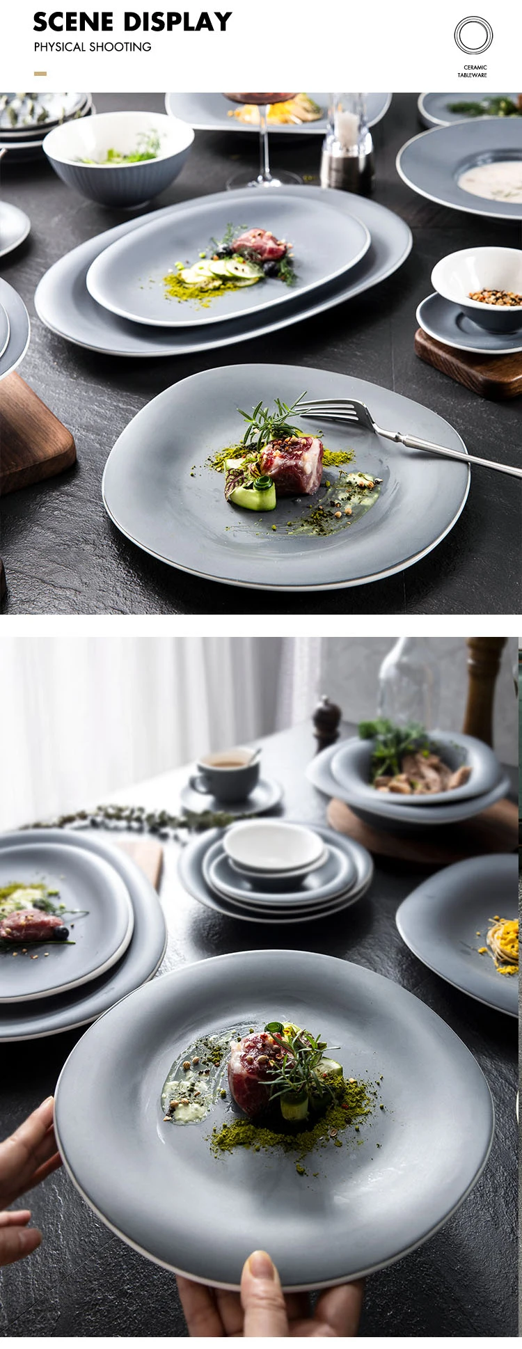 Events Dinnerware Ceramic Dishes Plate Set Assiettes Vajilla Nordic ...