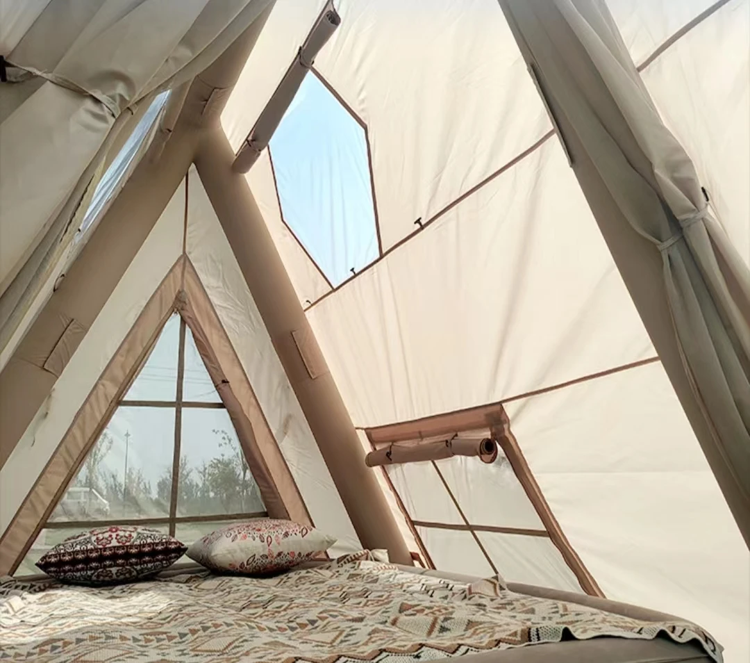 5.6 Square Automatic Triangle Inflatable Air Transparent Window Beach ...