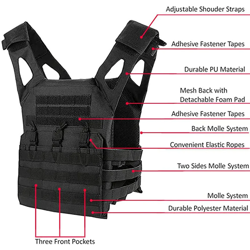 Simple Adjustable Security Guard Security Tactical Training Vest With ...